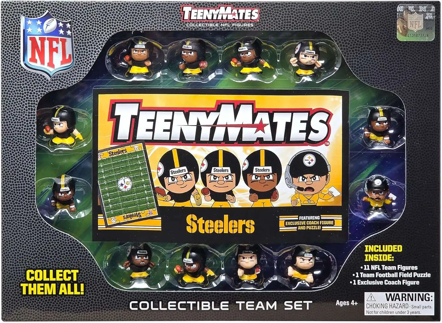 NFL TeenyMates 2024 Football Pittsburgh Steelers 12-Figure Team Set 11 ...