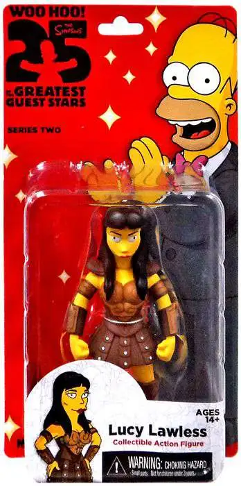 NECA The Simpsons Greatest Guest Stars Series 2 Lucy Lawless 5 Action ...