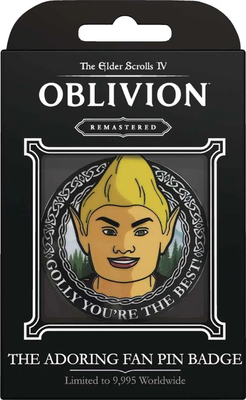 The Elder Scrolls Elder Scrolls IV Oblivion Adoring Fan Metal Pin Badge Fanattik Collectibles ...