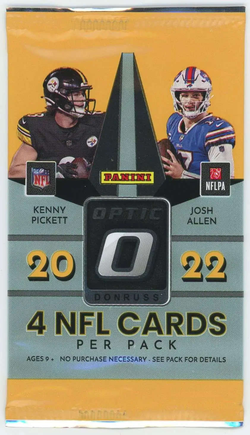 NFL Donruss 2022 Optic Football Trading Card RETAIL Pack 4 Cards Panini ...
