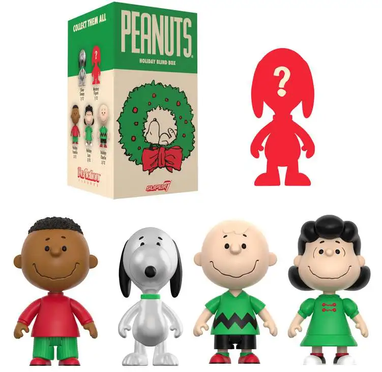 Peanuts ReAction Peanuts Wave 8 Christmas Holiday 3.75 Mystery Box 12 ...