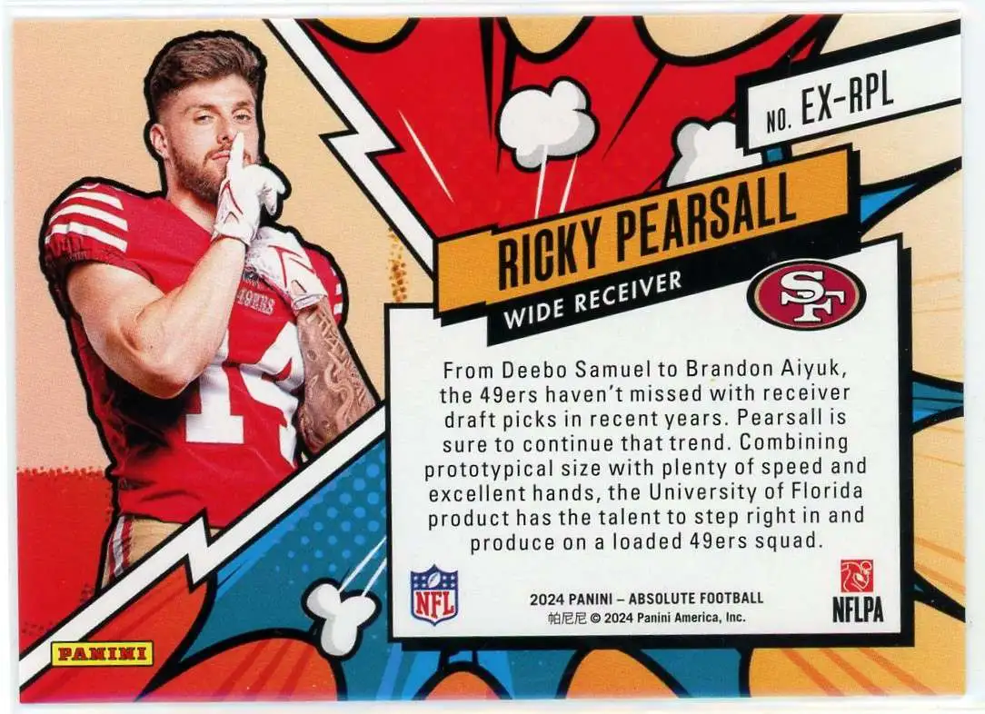 NFL 2024 Panini Absolute Football Single Card Explosive Ricky Pearsall ...