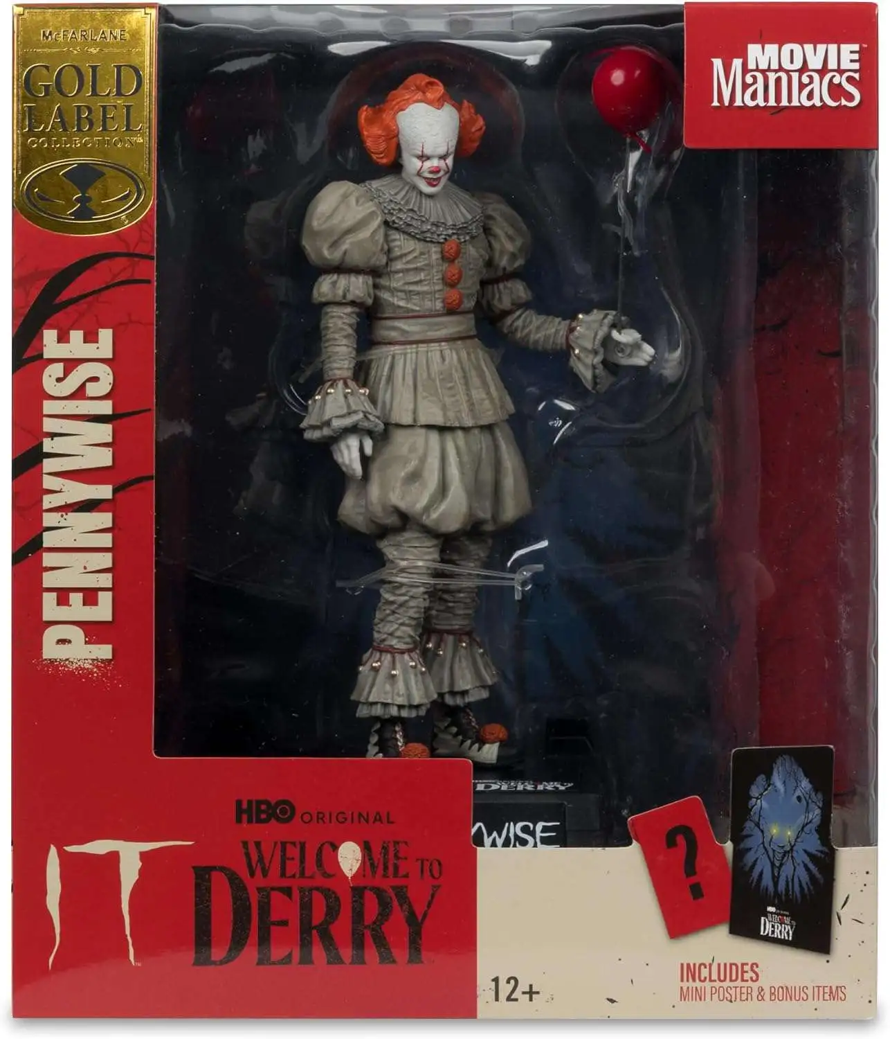 McFarlane Toys IT Welcome to Derry Gold Label Collection Pennywise 6 ...