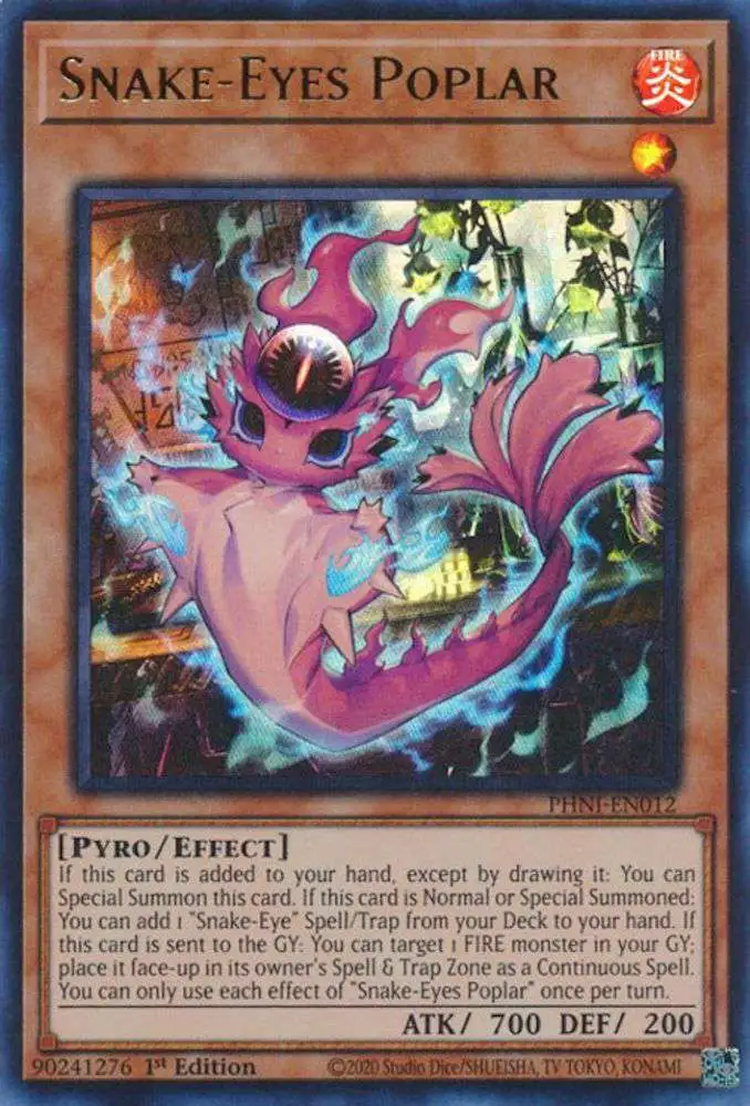 YuGiOh Trading Card Game Phantom Nightmare Single Card Ultra Rare Snake-Eyes Poplar PHNI-EN012 ...