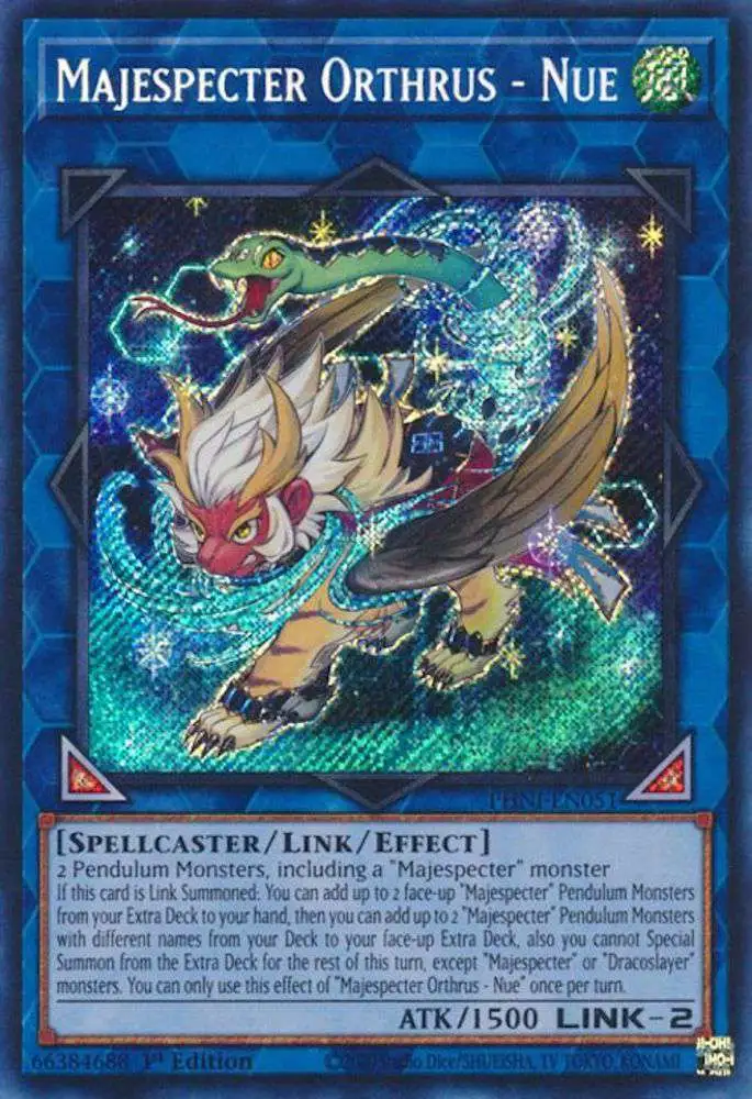 YuGiOh Trading Card Game Phantom Nightmare Single Card Secret Rare Majespecter Orthrus - Nue ...
