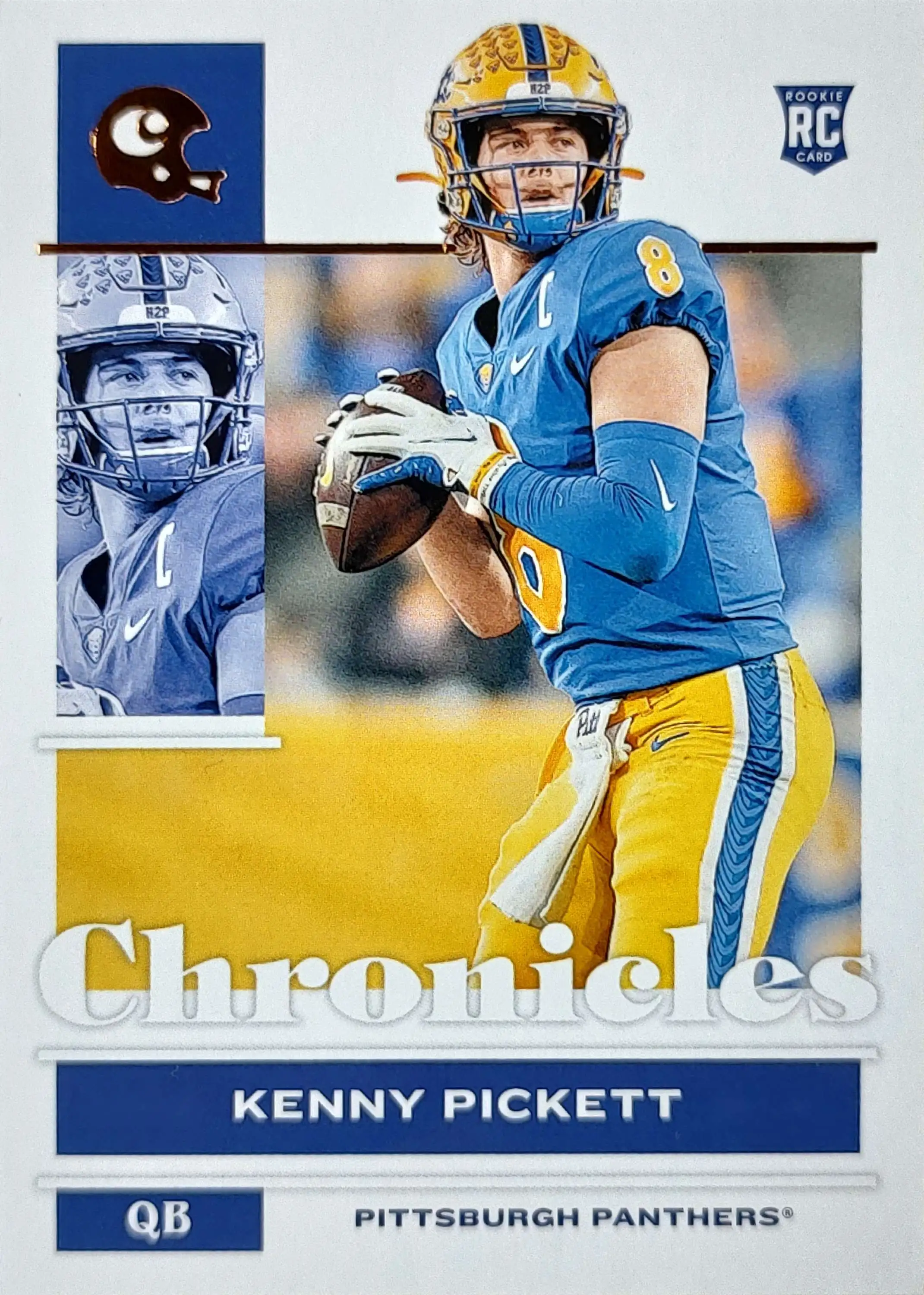 NFL 2022 Panini Chronicles Draft Picks Single Card Bronze Parallel Kenny Pickett 8 Rookie Card ...