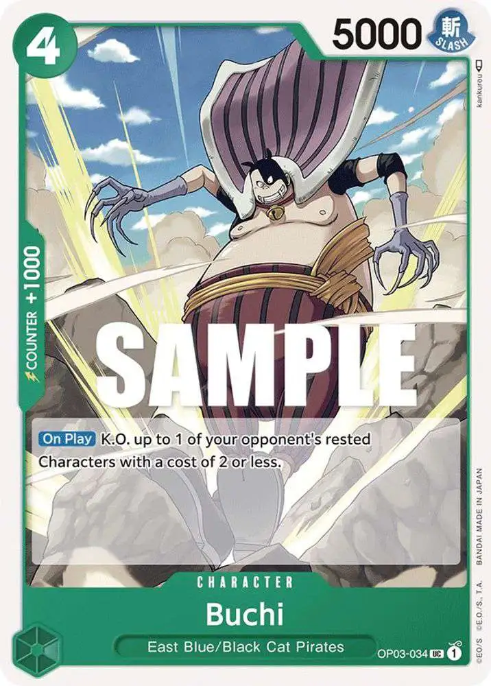 One Piece Trading Card Game Pillars of Strength Single Card Uncommon Buchi OP03-034 - ToyWiz
