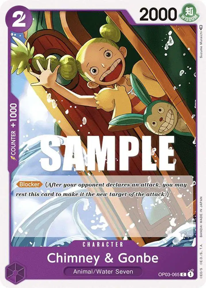 One Piece Trading Card Game Pillars of Strength Single Card Common Chimney amp Gonbe OP03-065 ...