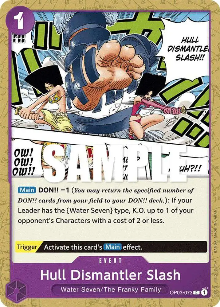 One Piece Trading Card Game Pillars of Strength Single Card Common Hull Dismantler Slash OP03 ...