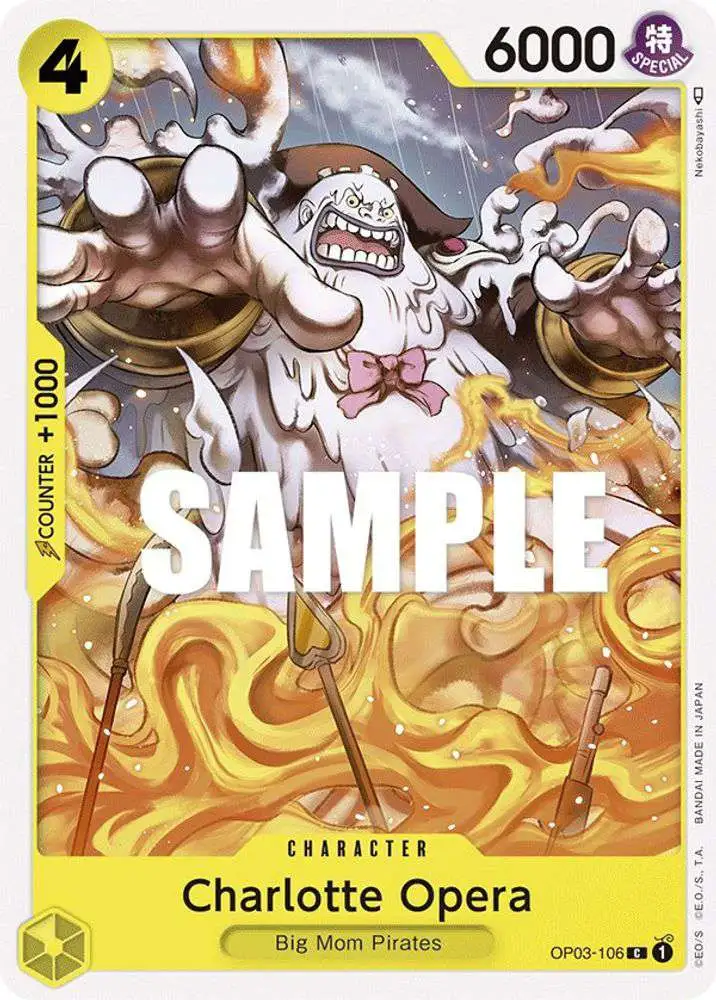 One Piece Trading Card Game Pillars of Strength Single Card Common Charlotte Opera OP03-106 - ToyWiz
