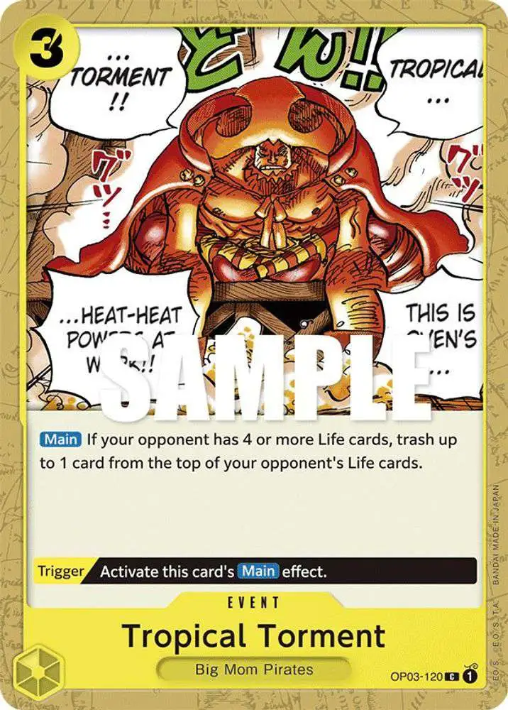 One Piece Trading Card Game Pillars of Strength Single Card Common Tropical Torment OP03-120 ...
