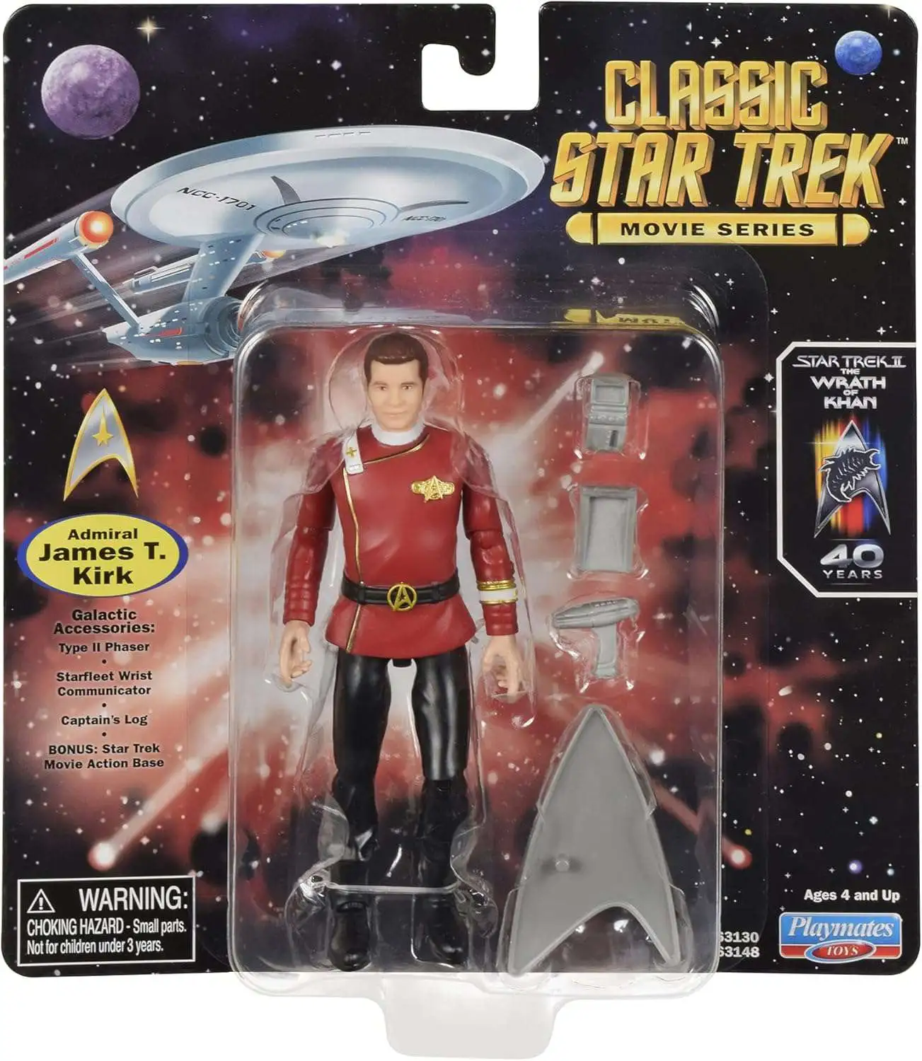 Star Trek The Wrath of Khan Admiral James T. Kirk 5 Action Figure ...