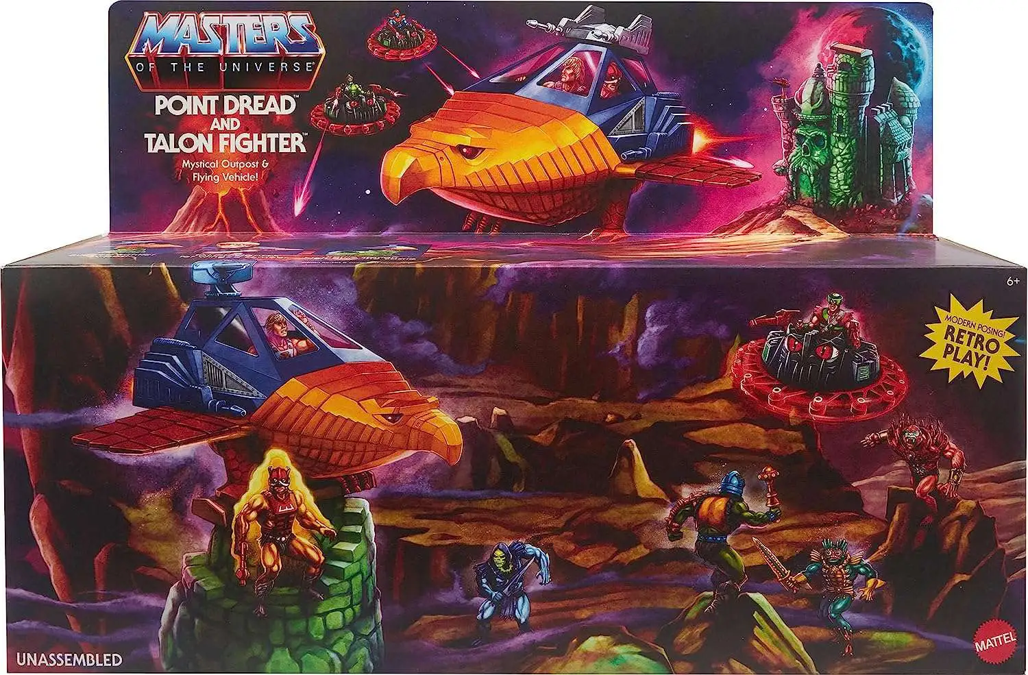 Masters of the Universe Origins Point Dread Talon Fighter Playset ...