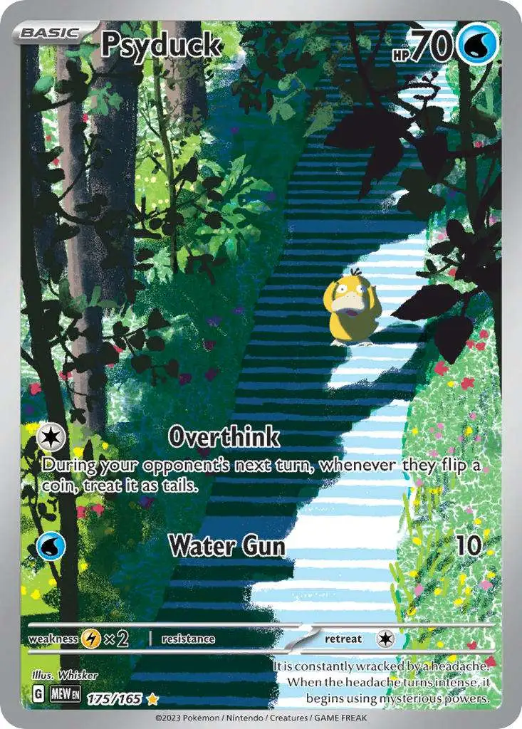 Pokemon Scarlet Violet 151 Single Card Illustration Rare Psyduck 175 Illustration Rare - ToyWiz