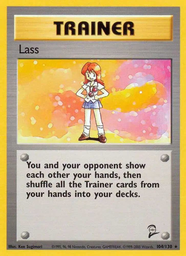 Pokemon Trading Card Game Base Set 2 Single Card Rare Lass 104 - ToyWiz