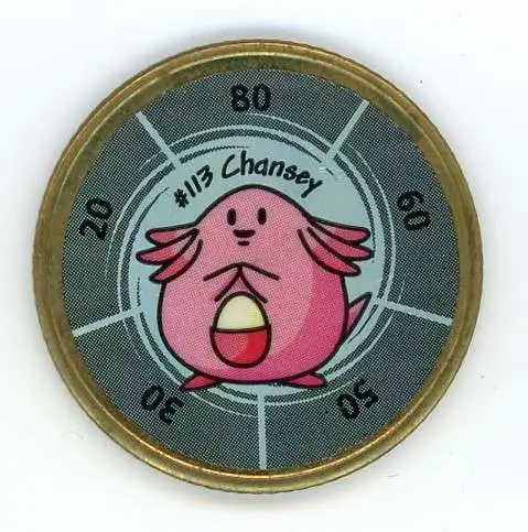 Pokemon Trading Card Game Chansey Battling Coin 113 Pokemon USA - ToyWiz