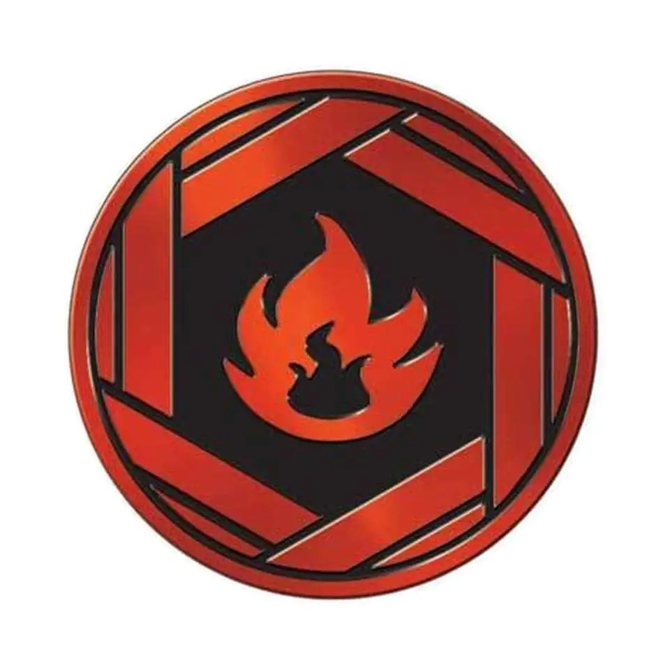 Nintendo Pokemon Fire Energy Plastic Coin - ToyWiz