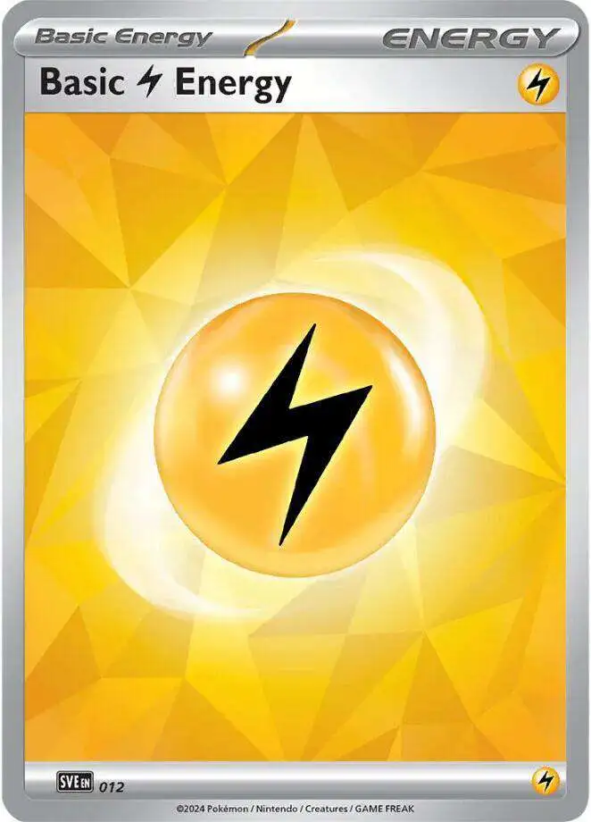 Pokemon Scarlet Violet Promo Single Card Holo Lightning Energy Cracked ...