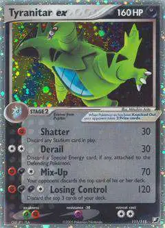 Pokemon EX Unseen Forces Single Card Ultra Rare Tyranitar ex 111 ...