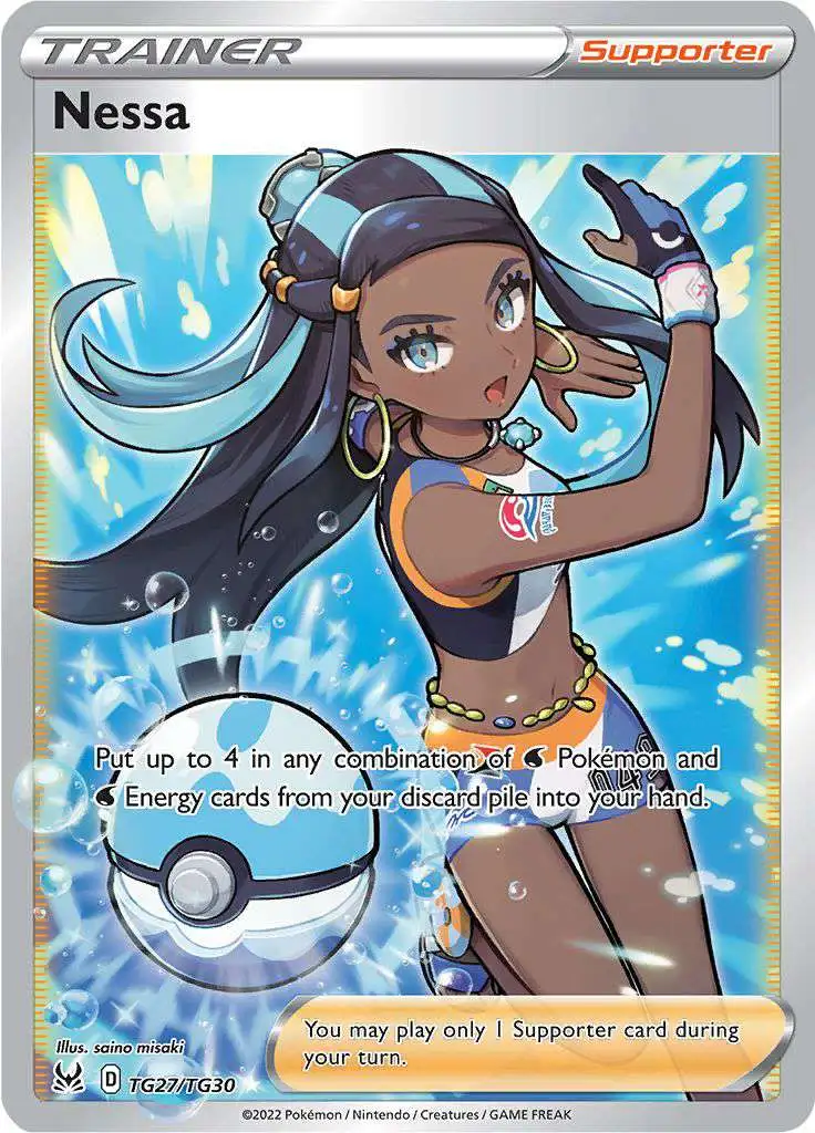 Pokemon Trading Card Game Lost Origin Single Card Ultra Rare Nessa TG27 Full Art Trainer Gallery ...