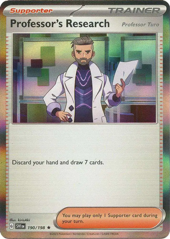Pokemon Scarlet Violet Base Set Single Card Holo Rare Professors ...