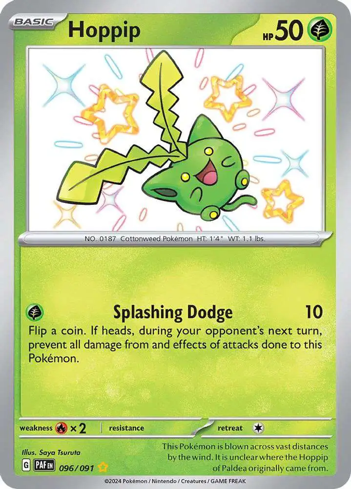 Pokemon Trading Card Game Paldean Fates Single Card Shiny Rare Hoppip ...