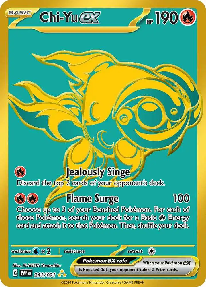 Pokemon Trading Card Game Paldean Fates Single Card Hyper Rare Chi-Yu ...