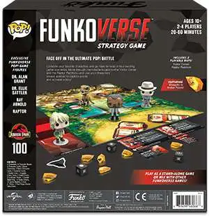 Funko Jurassic Park POP Funkoverse 100 Strategy Board Game Base Set ...