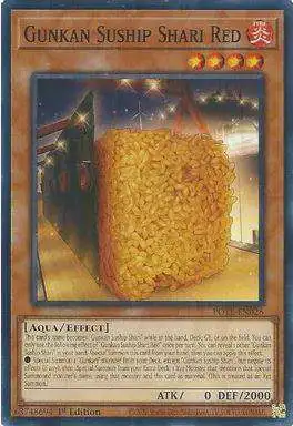 YuGiOh Power of the Elements Single Card Common Gunkan Suship Shari Red ...
