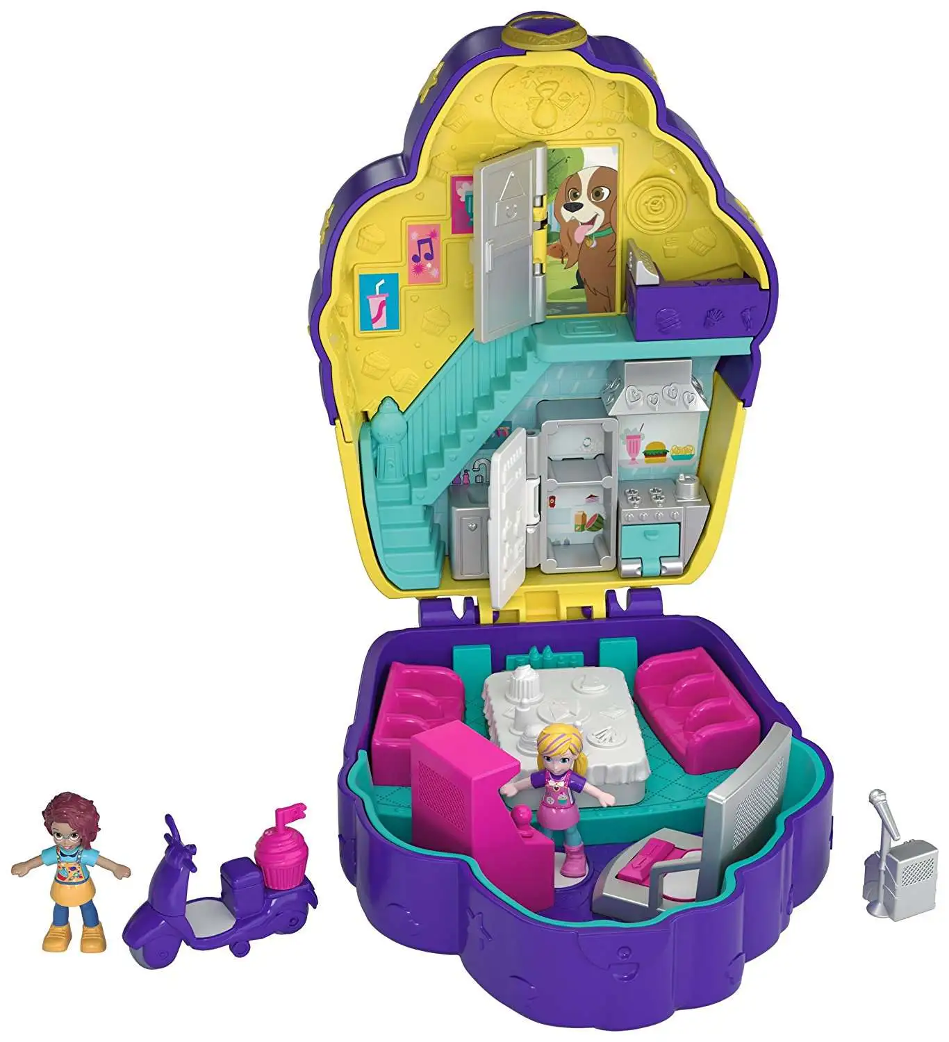 Polly Pocket Big Pocket Cake-tastrophe Playset World 1, Damaged Package ...