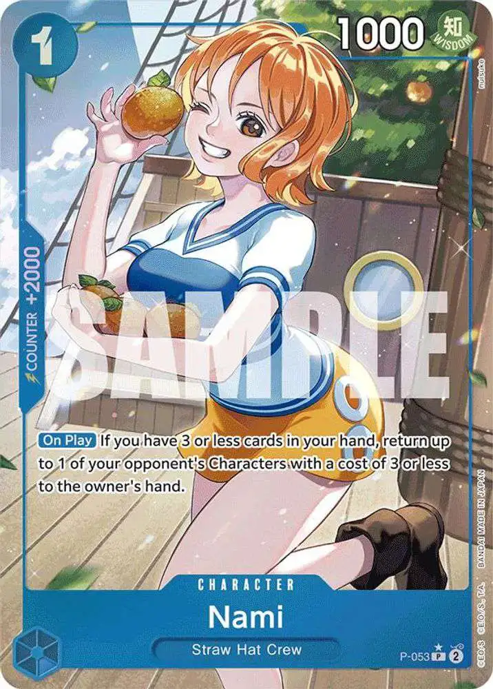 One Piece Trading Card Game Premium Booster Single Card Promo Nami P ...