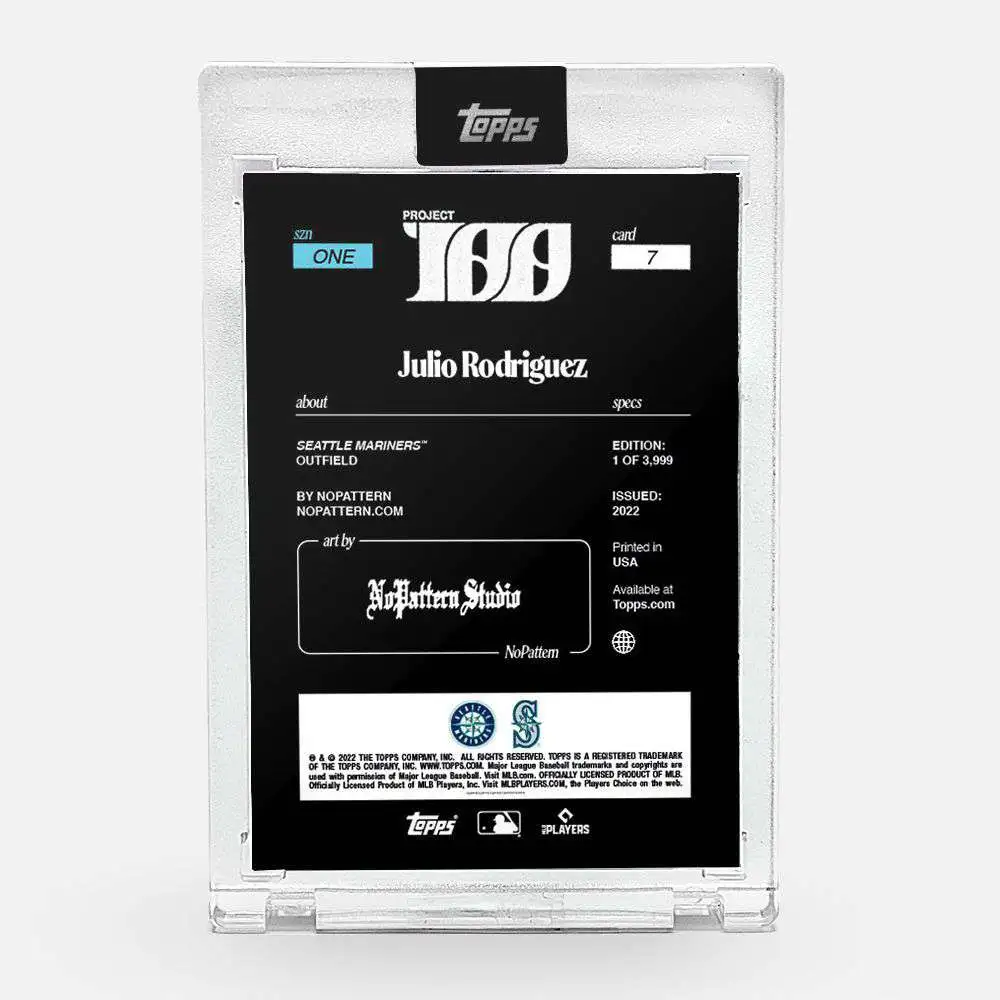 MLB Topps 2022 Project100 Baseball Single Card Julio Rodriguez 7 by ...