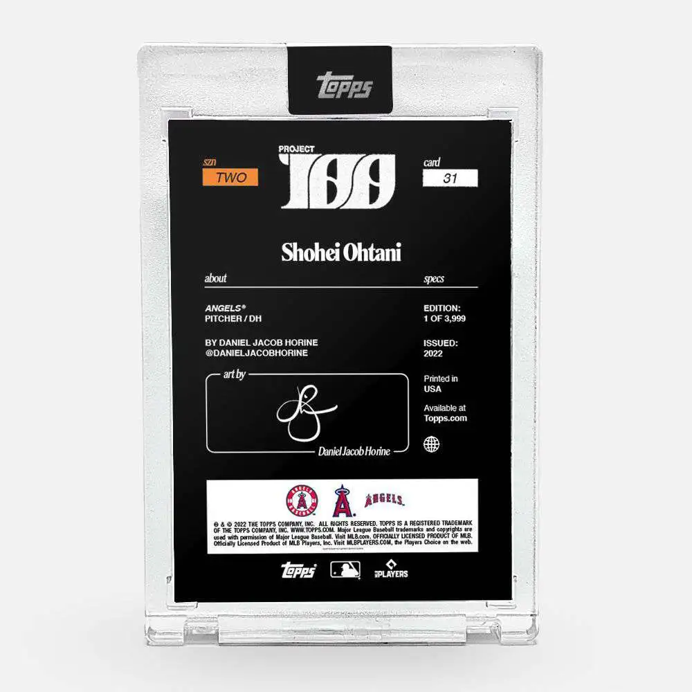 MLB Topps 2022 Project100 Baseball Single Card Shohei Ohtani 31 by ...