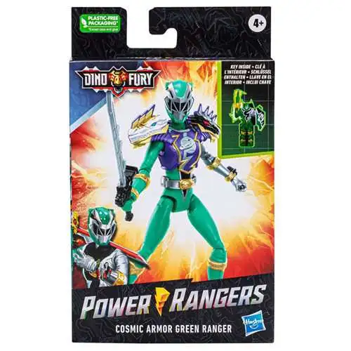 Power Rangers Basic Cosmic Armor Green Ranger 6 Action Figure Wave 13 Hasbro - ToyWiz