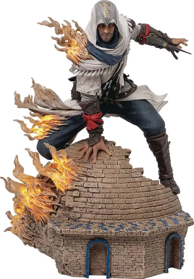 Assassins Creed Mirage Animus Collection Basim Ibn Ishaq 11 18 Scale Limited Edition LED Statue ...