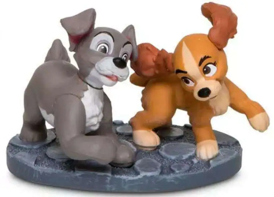 Disney Lady The Tramp Scamp with Colette 1.5 PVC Figure Loose - ToyWiz