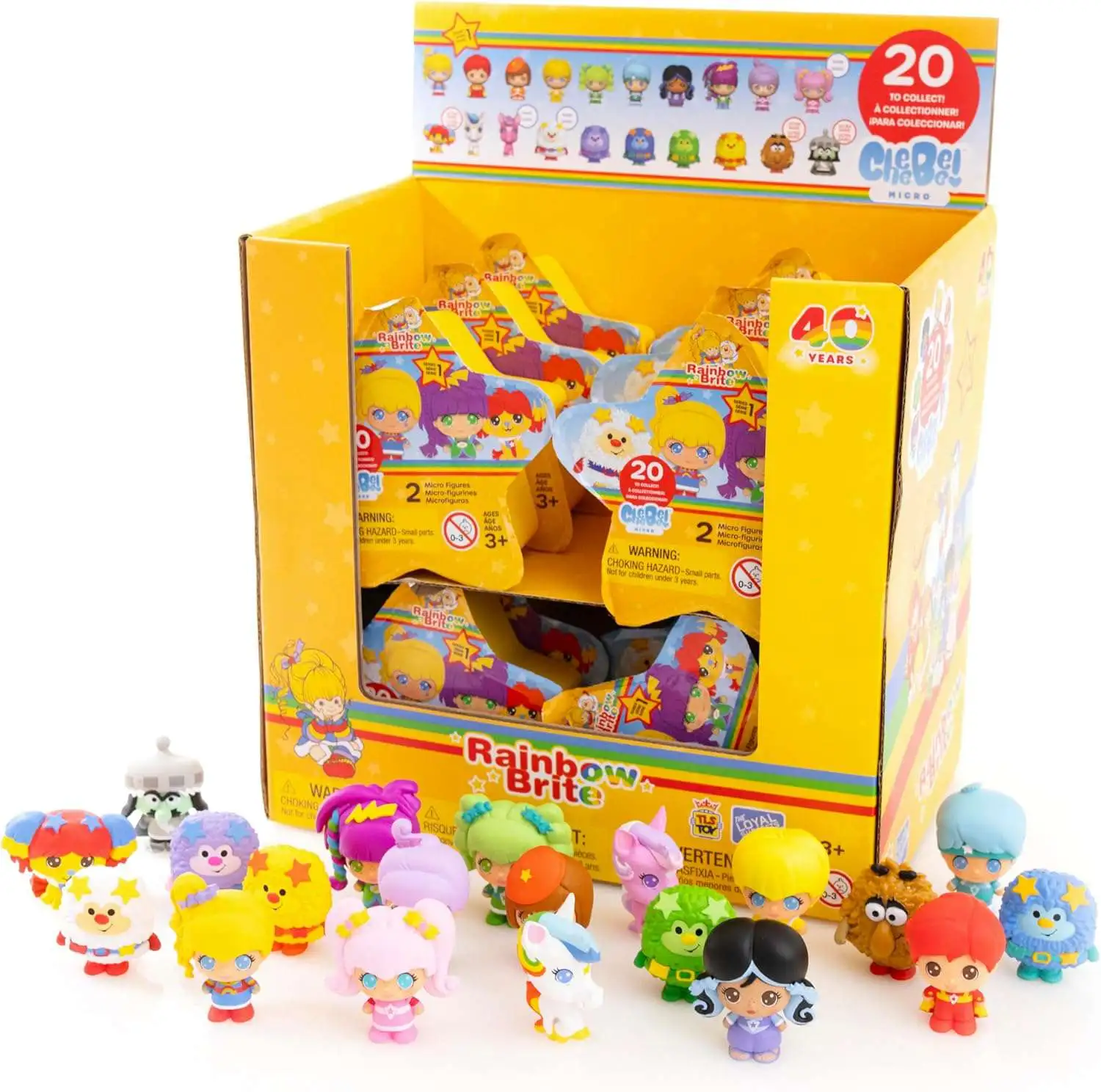 Rainbow Brite CheeBee Micro Figure 1.5 Mystery Box 12 Packs The Loyal ...