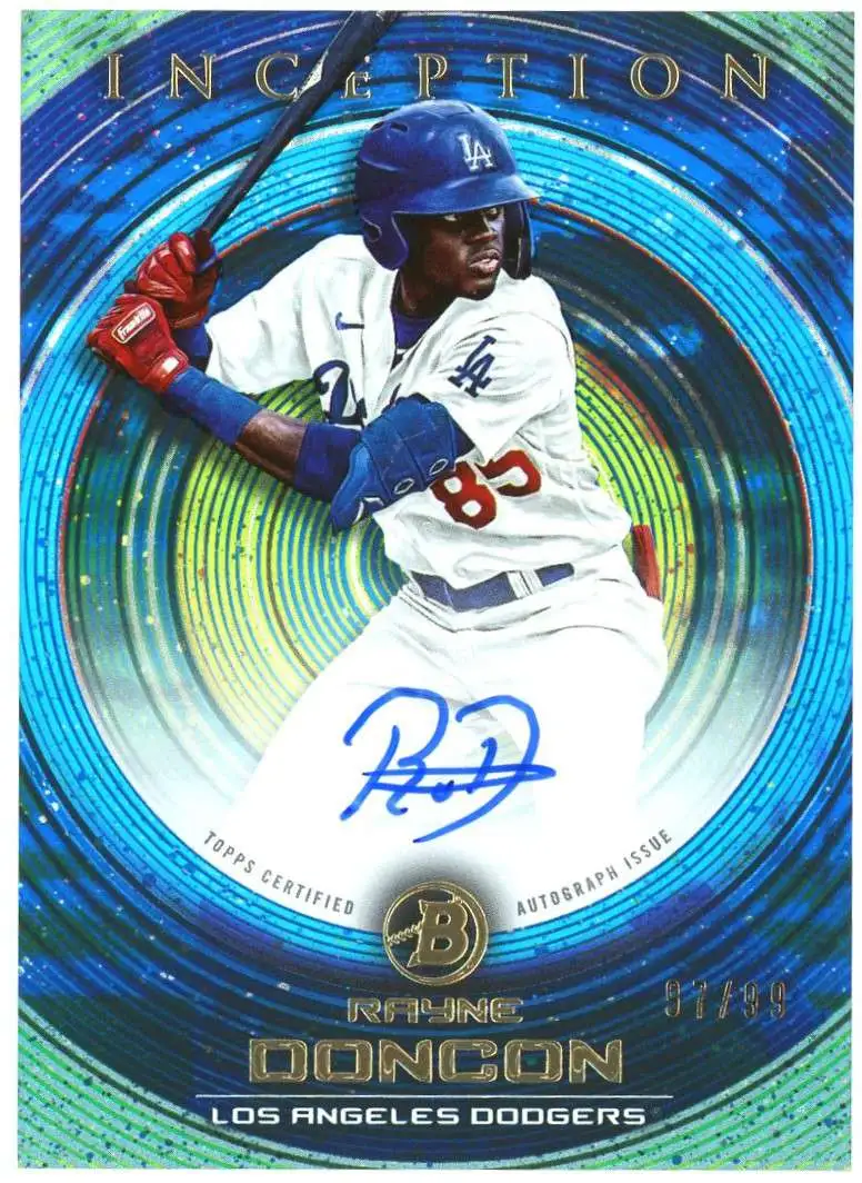 MLB 2022 Bowman Inception Rayne Doncon 9799 Autographed Single Card PA ...