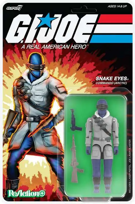 ReAction GI Joe ReAction Snake Eyes 3.75 Action Figure Commando Arctic ...