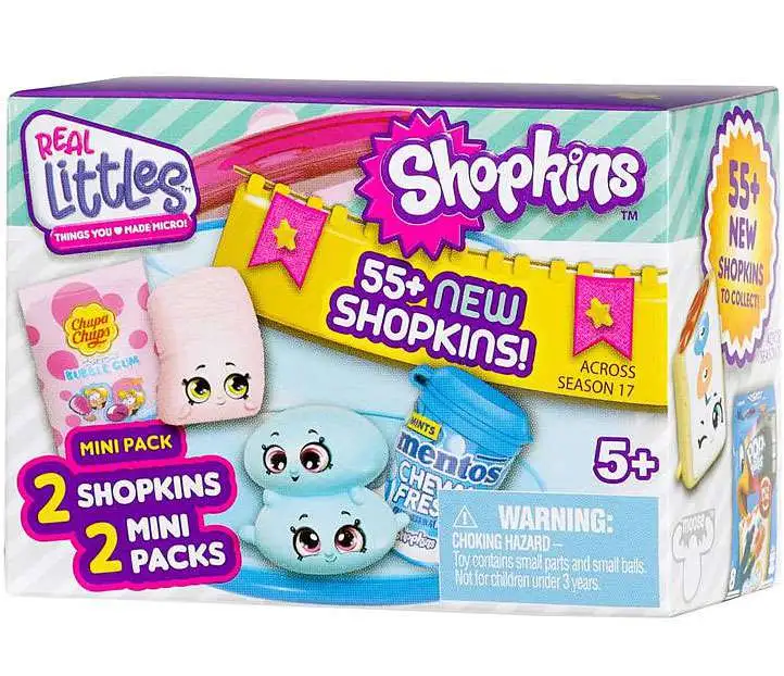 Shopkins Real Littles Series 17 Snack Time Mystery Box 24 Packs Moose ...