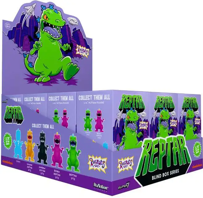 Nickelodeon ReAction Reptar 3.75 Mystery Box 12 Packs Super7 - ToyWiz