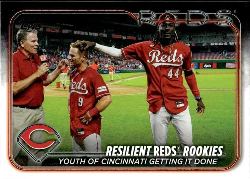 MLB Cincinatti Reds 2024 Topps Series 1 Single Card Resilient Reds ...