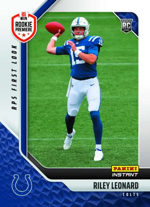 NFL Indianapolis Colts 2025 Instant RPS First Look Football Single Card ...