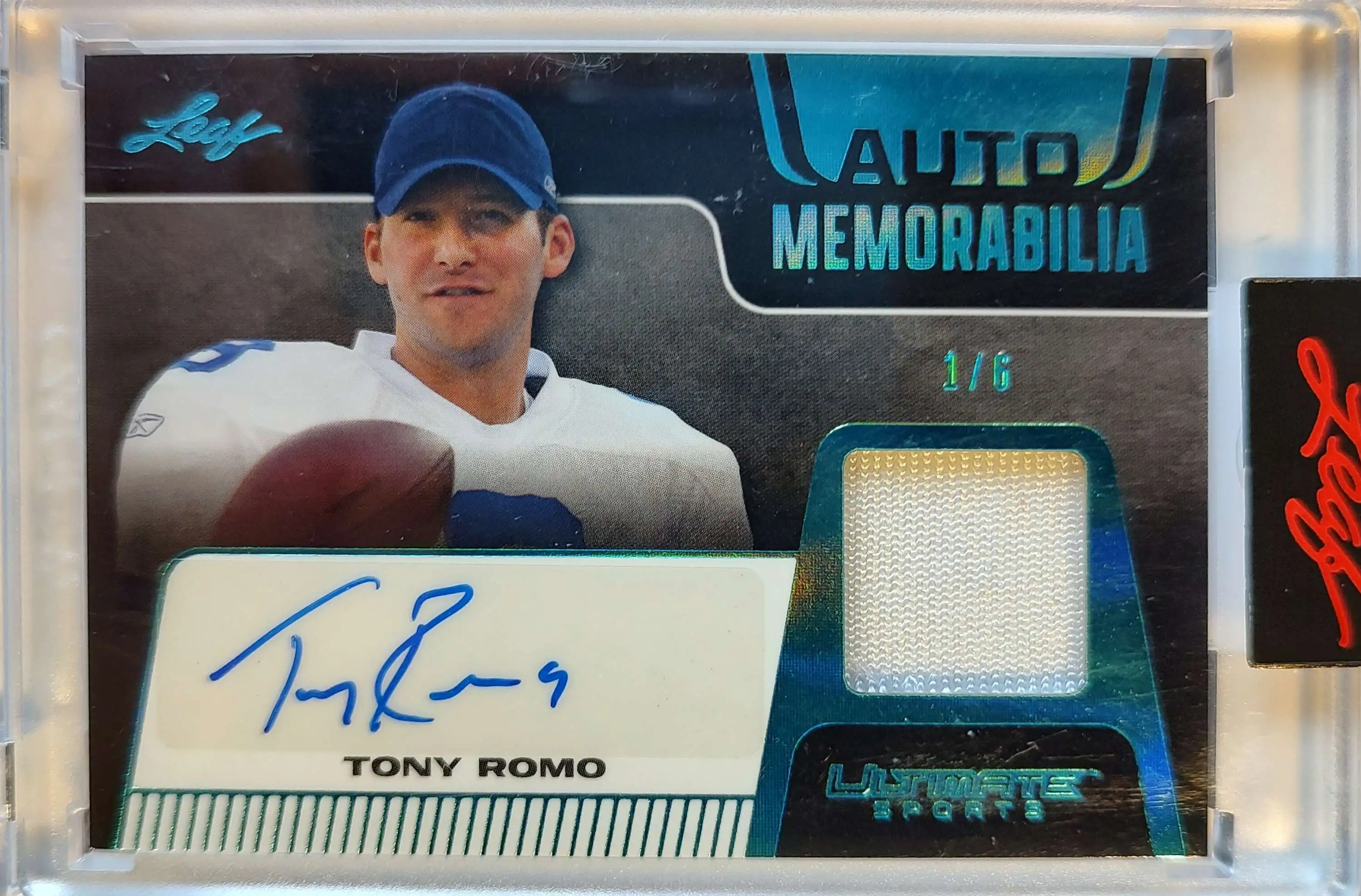 NFL Leaf 2021 Leaf Ultimate Sports Tony Romo 16 Autographed Single Card ...