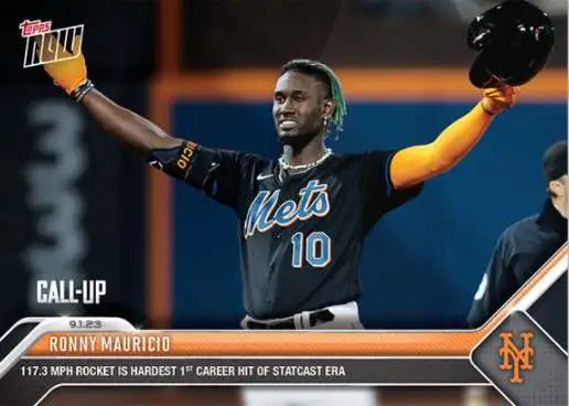 MLB New York Mets 2023 NOW Baseball Single Card Ronny Mauricio ...