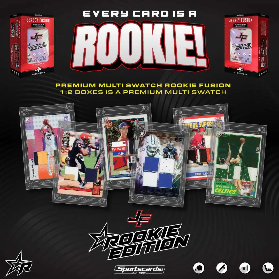 Jersey Fusion Multi Sport Rookie Edition Trading Card Box Every Card is ...