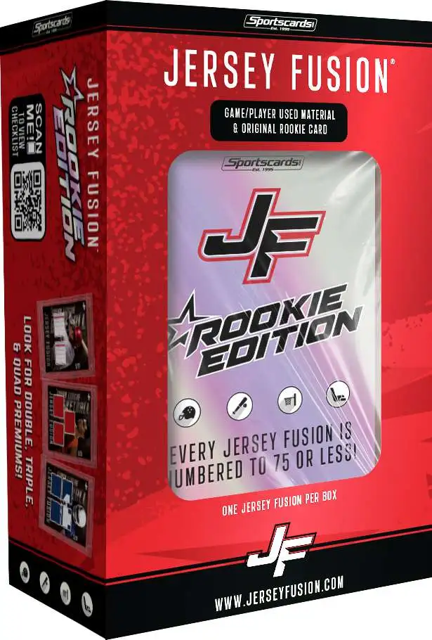 Jersey Fusion Multi Sport Rookie Edition Trading Card Box Every Card is ...