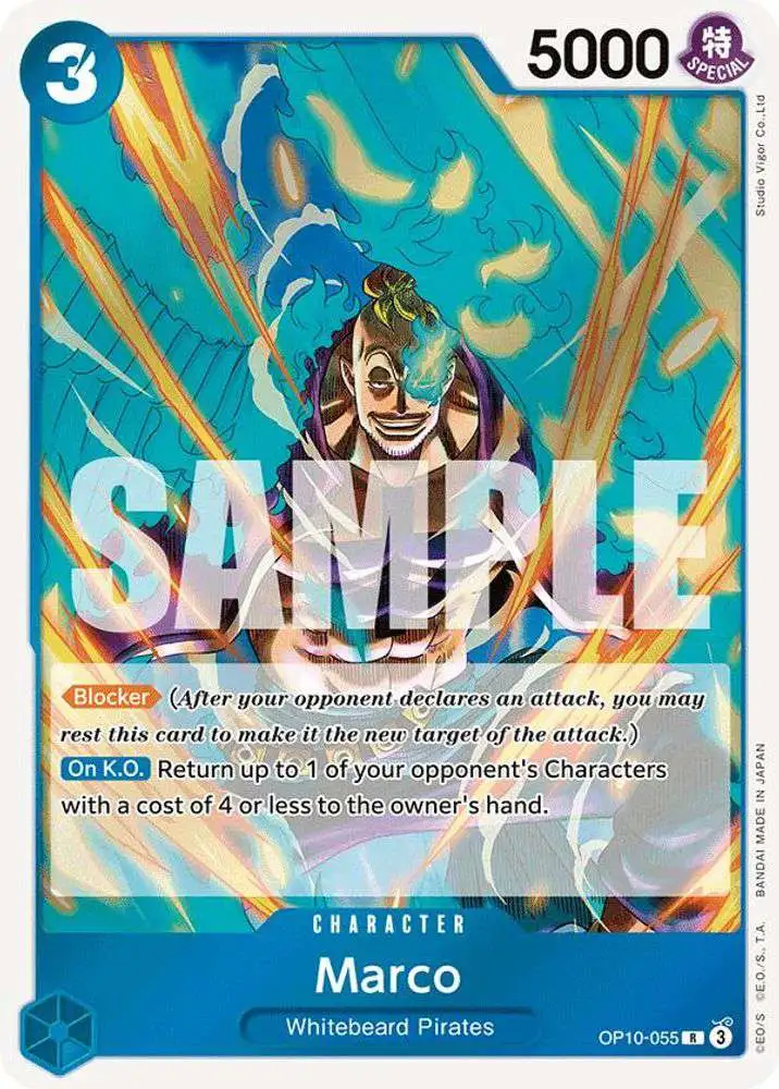 One Piece Trading Card Game Royal Blood Single Card Rare Marco OP10-055 - ToyWiz