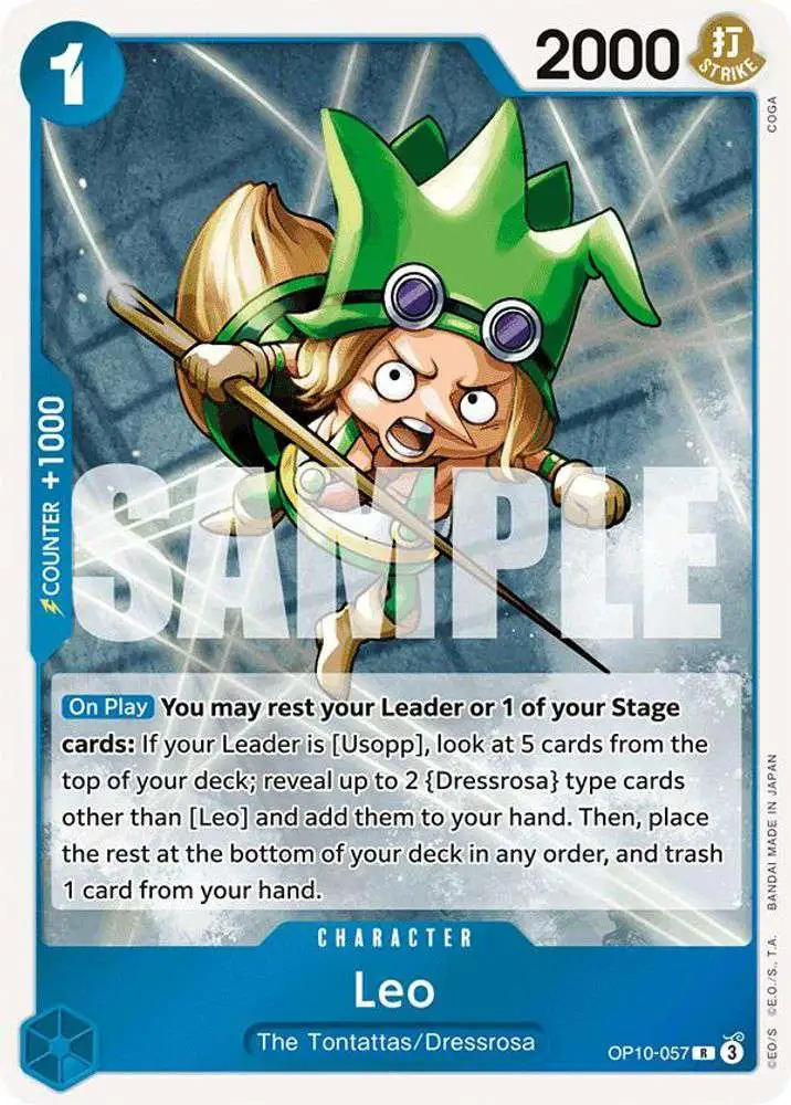 One Piece Trading Card Game Royal Blood Single Card Rare Leo OP10-057 - ToyWiz