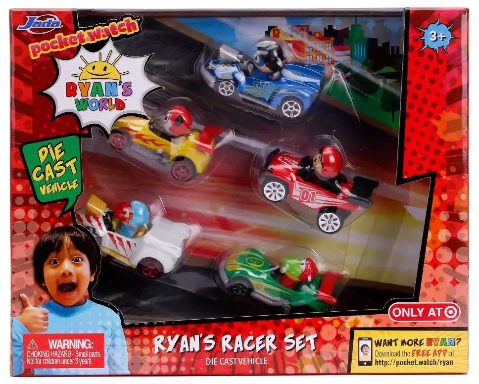 Pocket Watch Ryans World Ryans Racer Set 164 5-Pack Set 5 Die Cast ...
